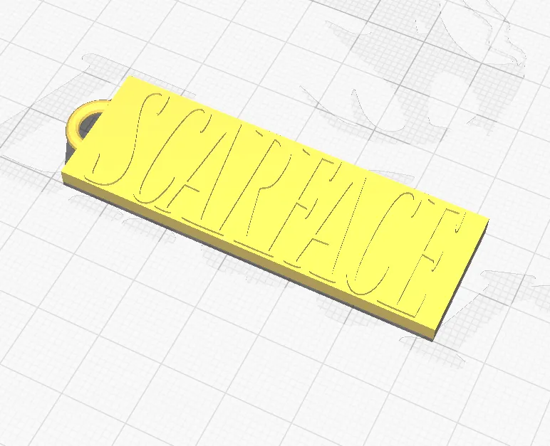Scarface Keychain by Adudewhoprints567 | Download free STL model ...