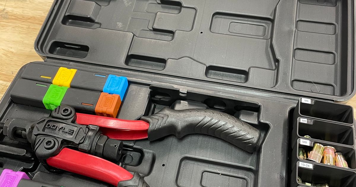 Doyle (Harbor Freight) 10 inch nut setter insert organizer box by ...