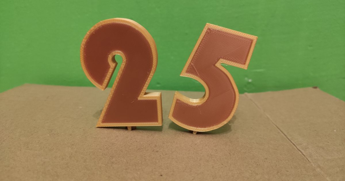 Birthday Cake numbers (Bauhaus) by RocketJockey | Download free STL ...