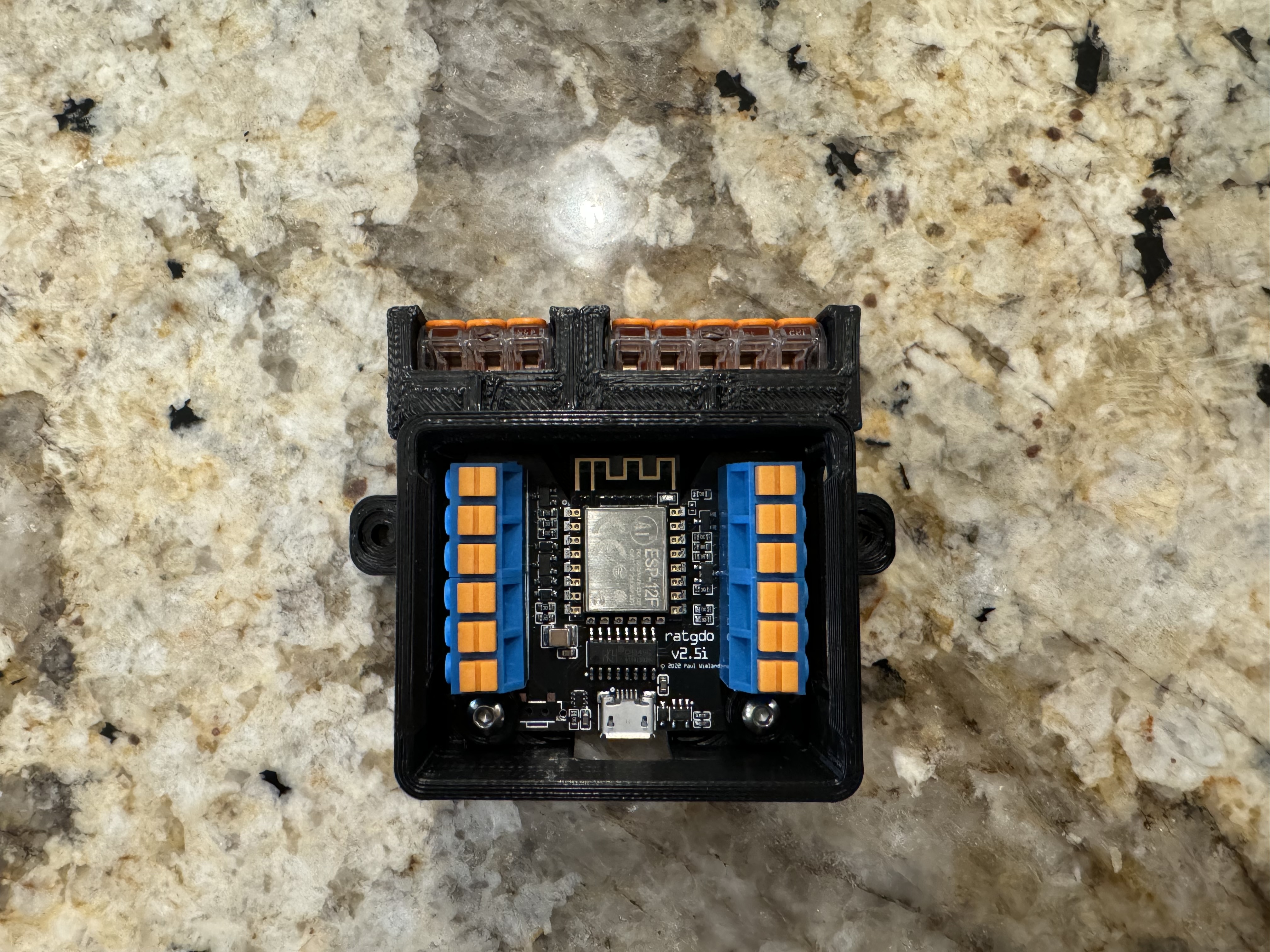 ratgdo 2.5i Enclosure with Wago 221 Lever-Nuts & M3 Self Tapping ...