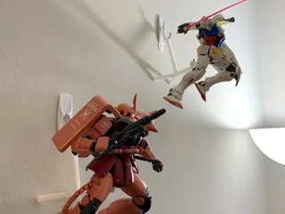 Wall-mount Gunpla base by stwaldo | Download free STL model ...