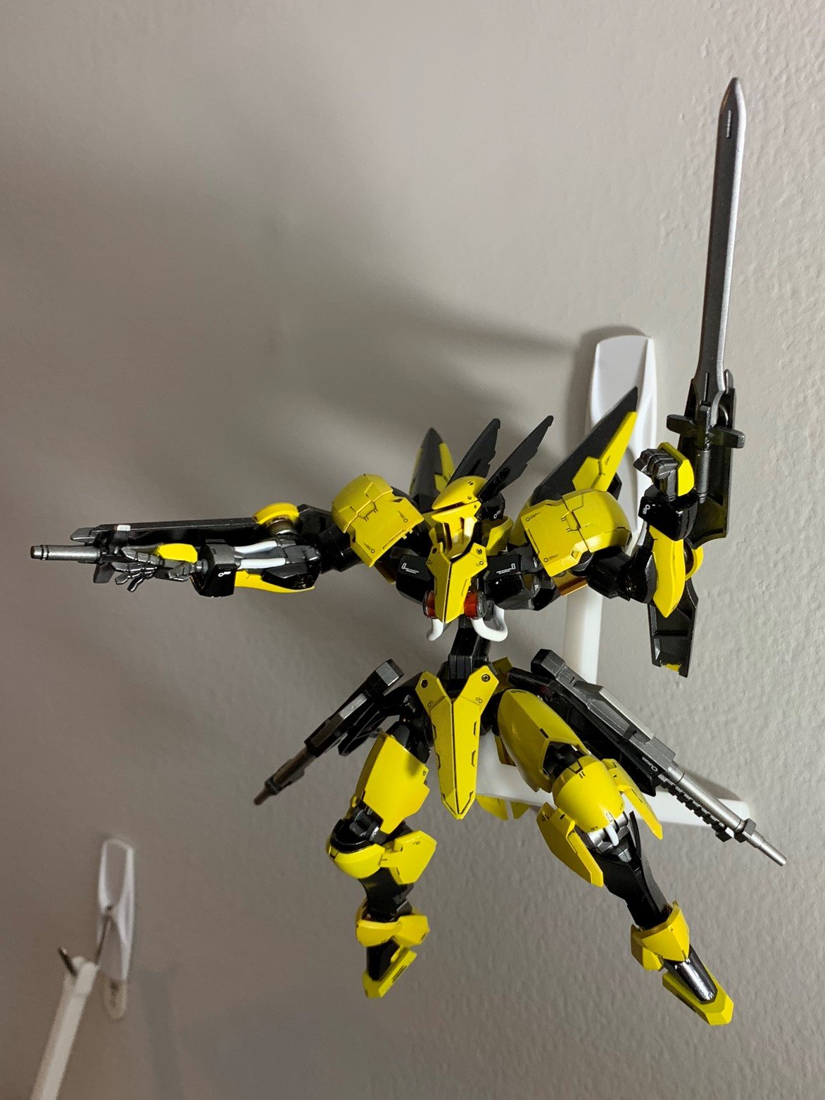 Wall-mount Gunpla base by stwaldo | Download free STL model ...