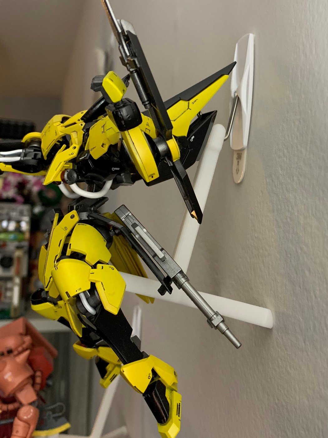 Wall-mount Gunpla base by stwaldo | Download free STL model ...
