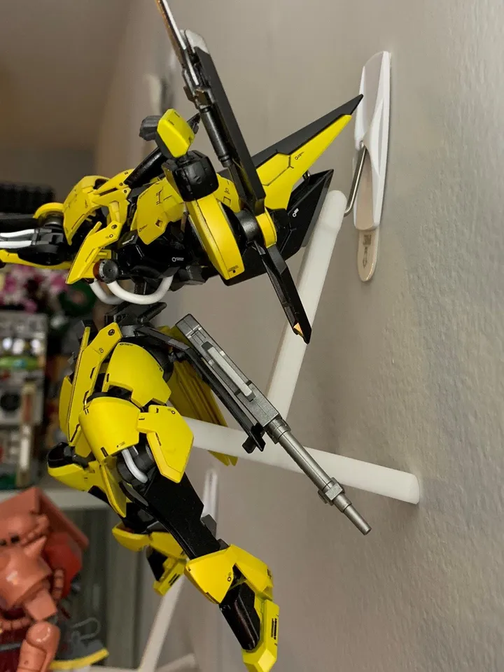 Wall-mount Gunpla base by stwaldo | Download free STL model ...