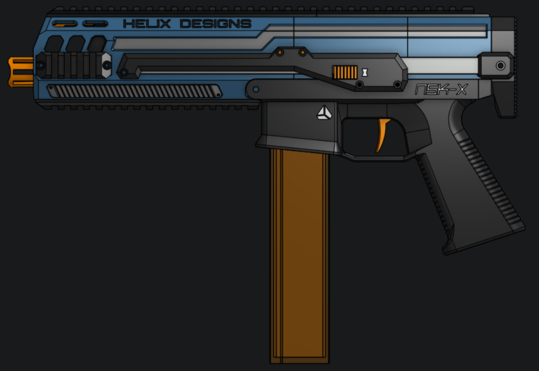 NSK-X Foam Dart Blaster por Brooklyn Tony | Descargar modelo STL gratuito | Printables.com