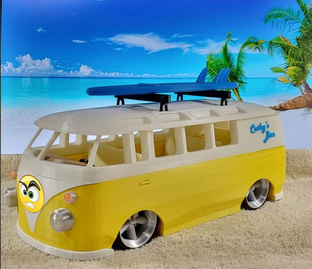 Multi color surf van #2 by 3D Copper | Download free STL model ...