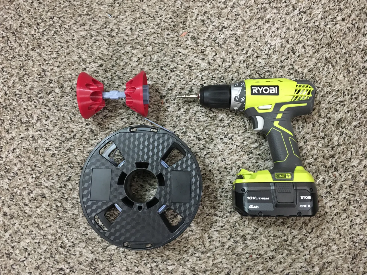 Filament Spool Winder For Electric Cordles Drill 1/4 Bit by PEZ3D ...