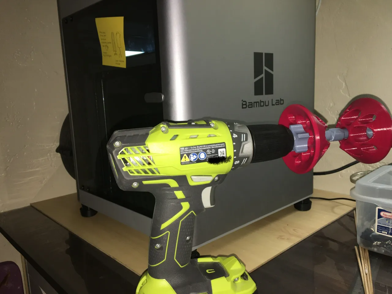 Filament Spool Winder For Electric Cordles Drill 1/4 Bit by PEZ3D ...