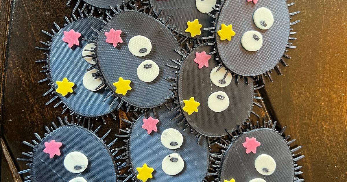 Soot Sprite (Studio Ghibli) 4 Colors by Kenneth Robertson | Download ...