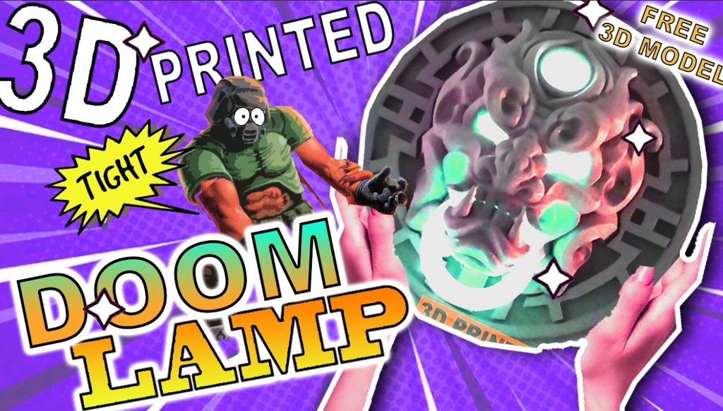 doom theme lamp by Jay Jay | Download free STL model | Printables.com