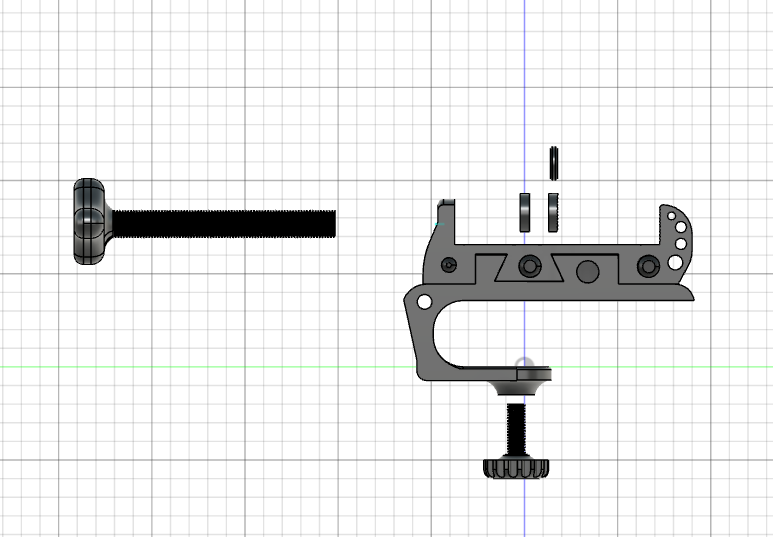 Simple desktop clamp by M B | Download free STL model | Printables.com