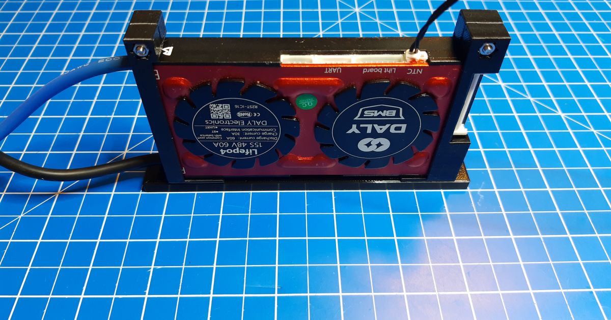 Daly BMS 15S/60A Vertical Mount by matmx | Download free STL model ...