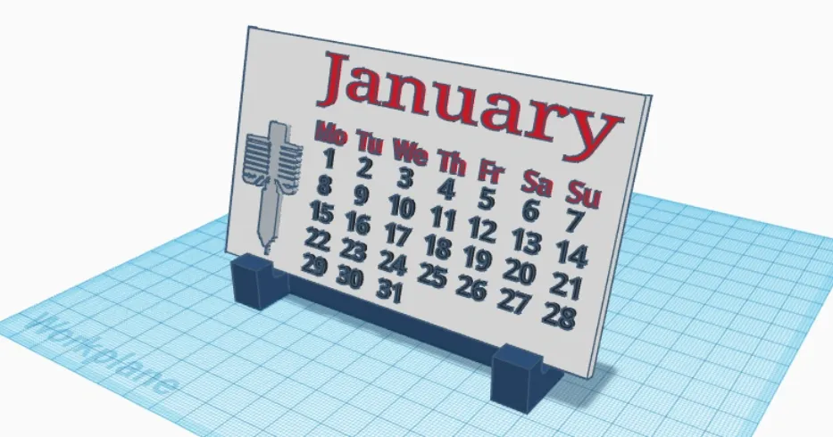 BAMBU LAB CALENDAR 2024 by Engineering Projects | Download free STL ...