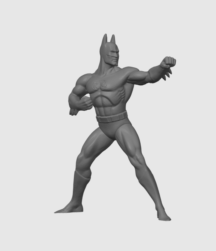 Batman punch pose von dubmehard | Kostenloses STL-Modell herunterladen ...