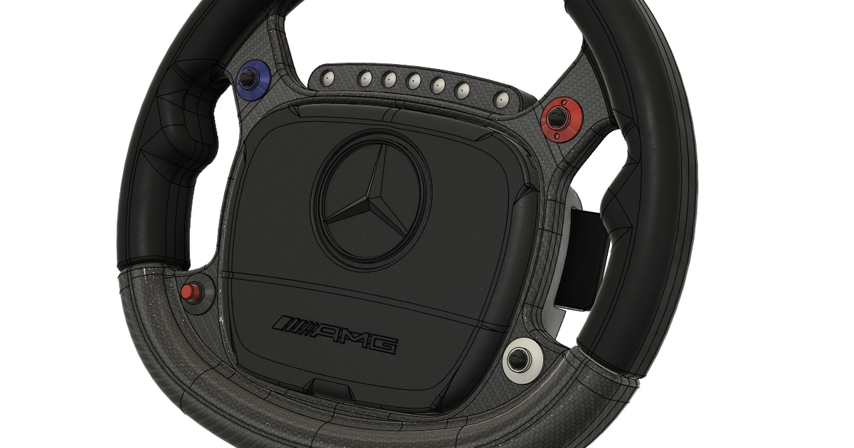 AMG CLR/CLK SimRacing Steering wheel by ZebbeBa | Download free STL ...