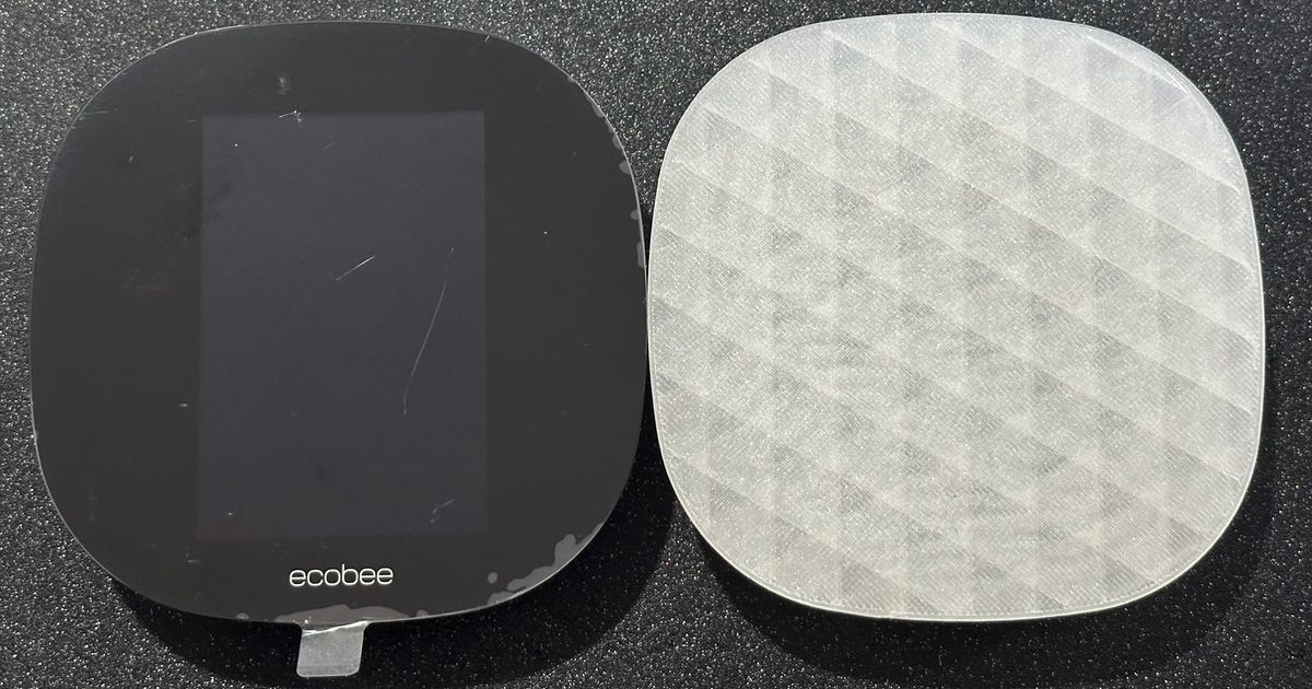 ecobee 3 Dummy Load model for wall plate CAD (CAD-ish?) design by ...