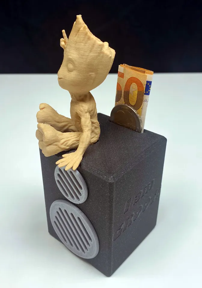 HEAVY METAL GROOT Piggy Bank Stand Expansion by MAKERTEAM® | Download ...