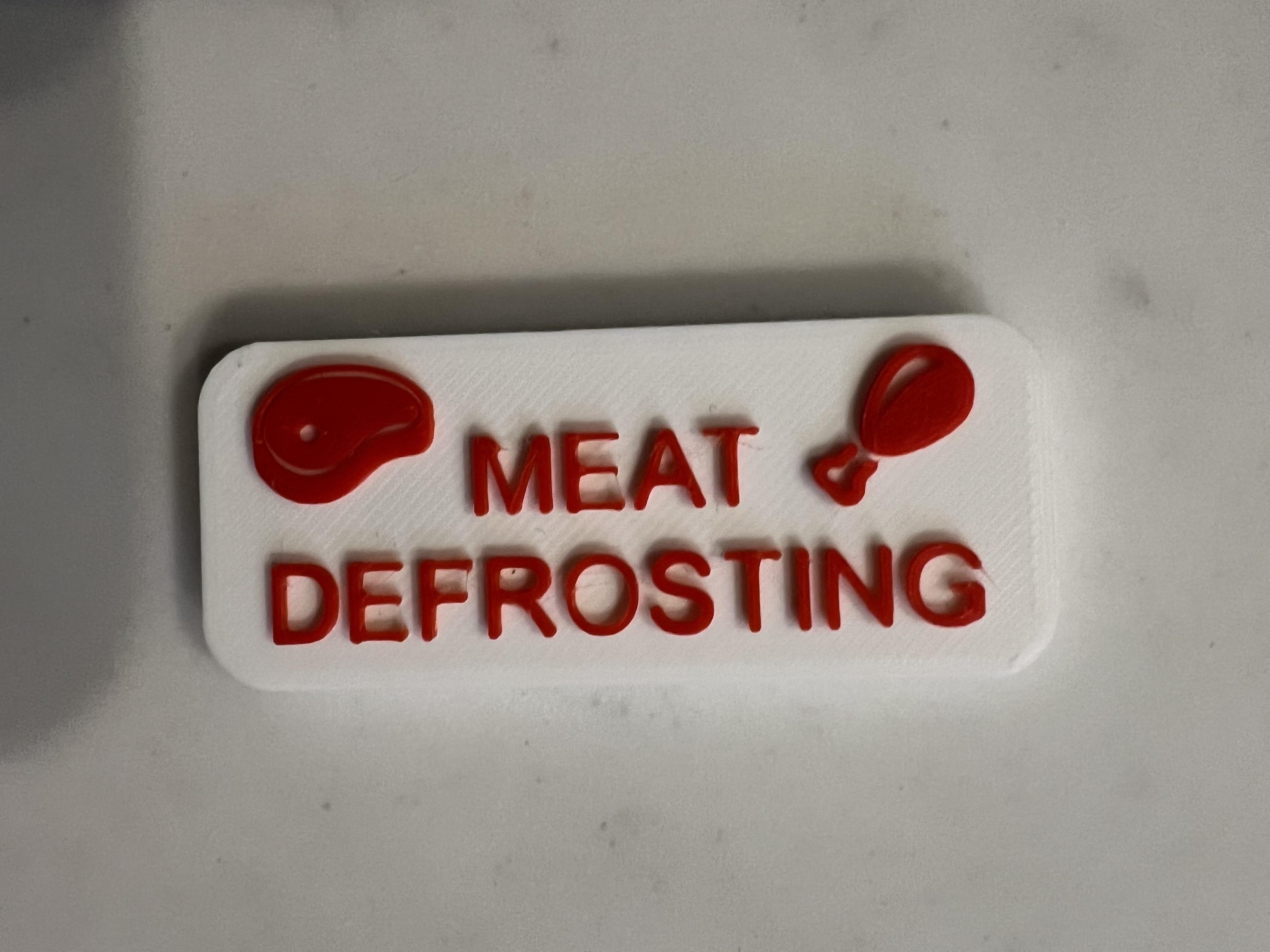 Meat Defrosting Magnet by Mike DiBenedetto | Download free STL model ...