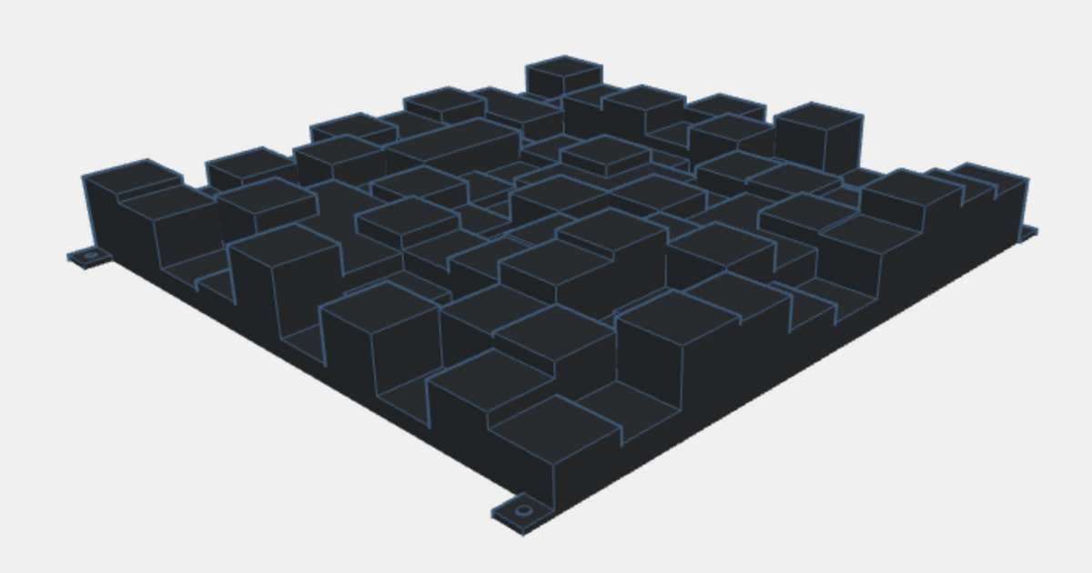 Geometric Sound Diffuser by ShadowKing | Download free STL model ...