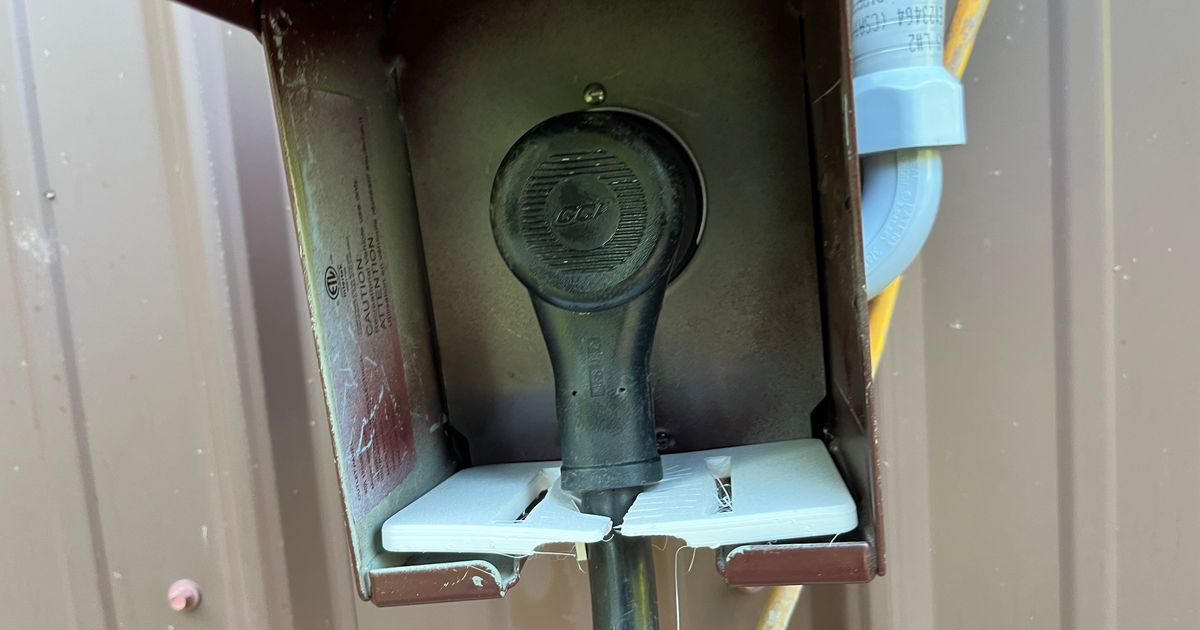 RV Electrical Plug Cover by bmccarthy321 | Download free STL model ...