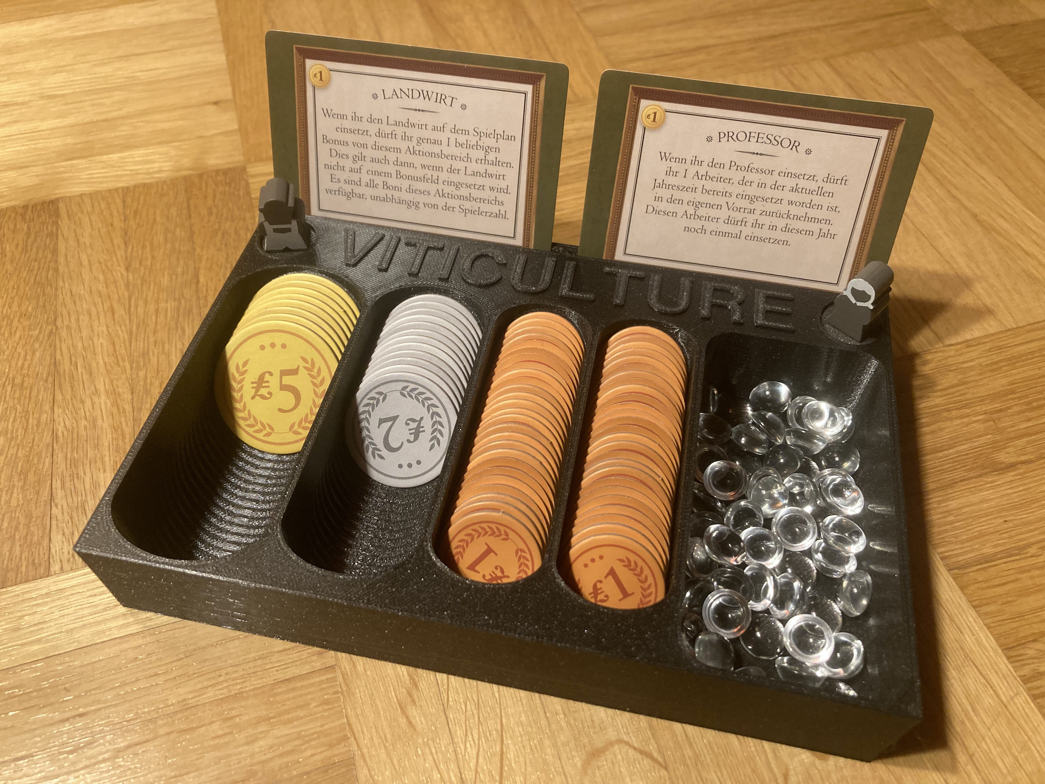 Viticulture main tray for coins, grapes and wines by Pocahontius ...