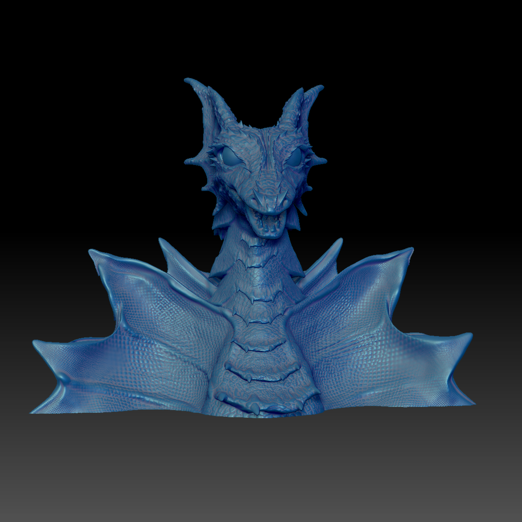 Dragon Bust (Dragoon, Animal) as -3D Printing Model by Qu3D 3D-Design ...