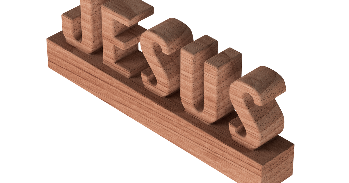 Jesus - Desk Plate von Liturgical 3D | Kostenloses STL-Modell ...