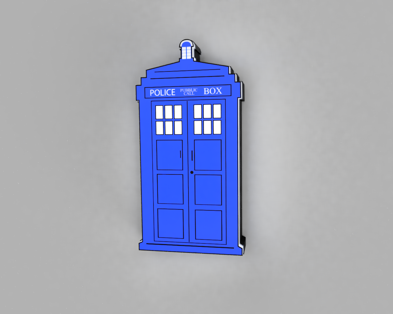 Tardis Lightbox - Led Lamp by Valda3D | Download free STL model ...