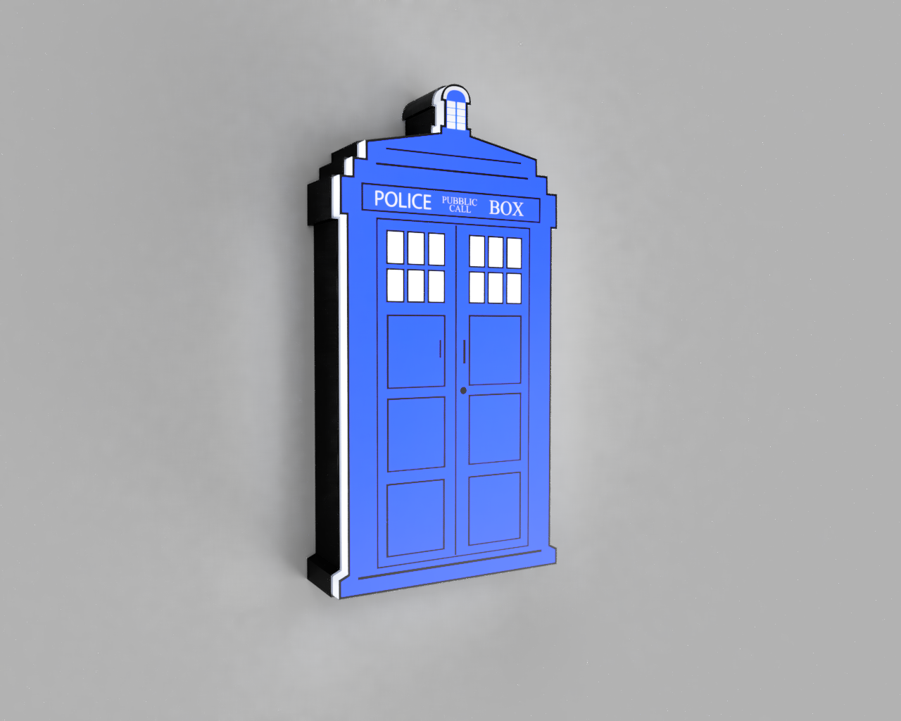 Tardis Lightbox - Led Lamp by Valda3D | Download free STL model ...