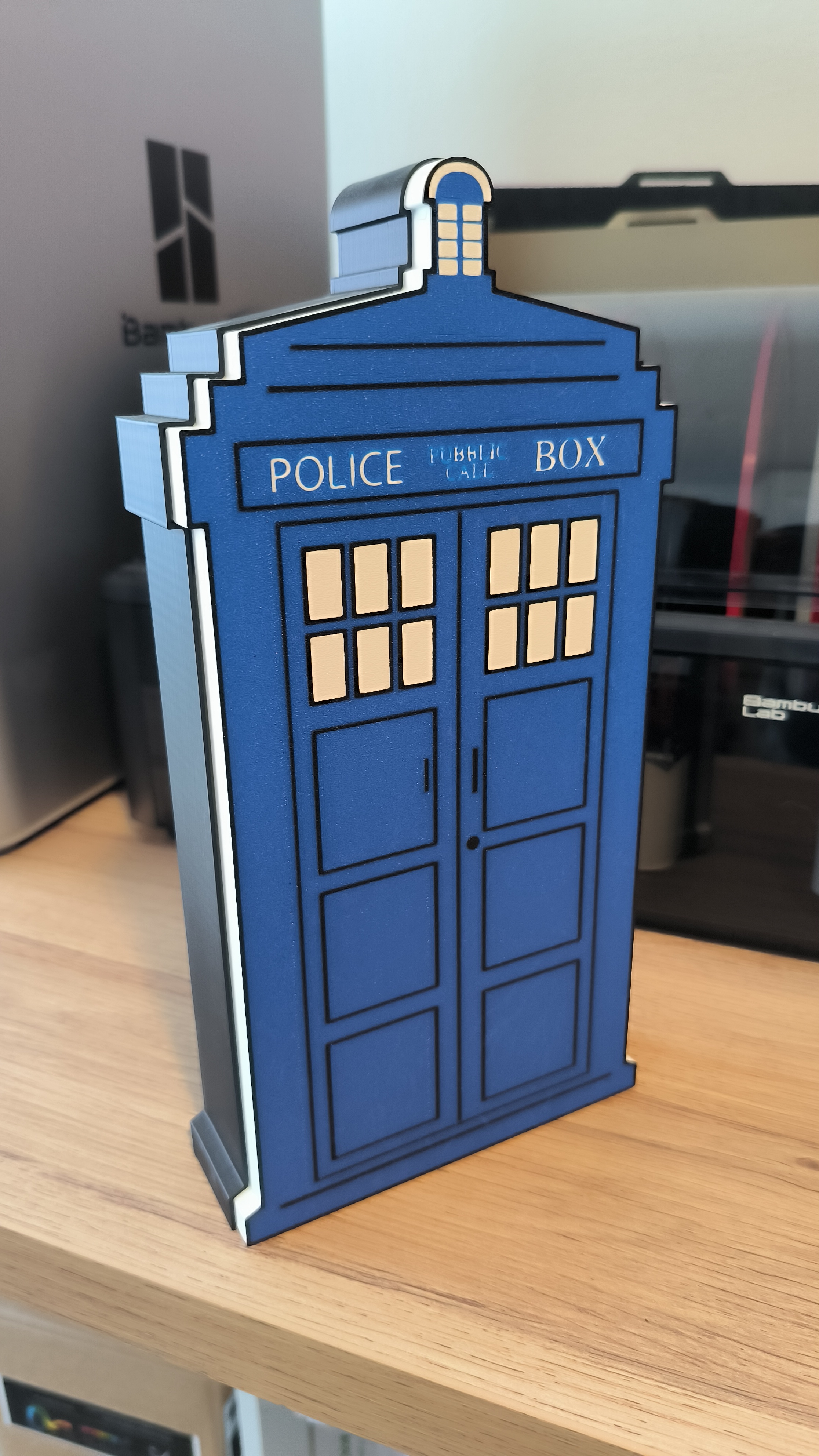 Tardis Lightbox - Led Lamp by Valda3D | Download free STL model ...