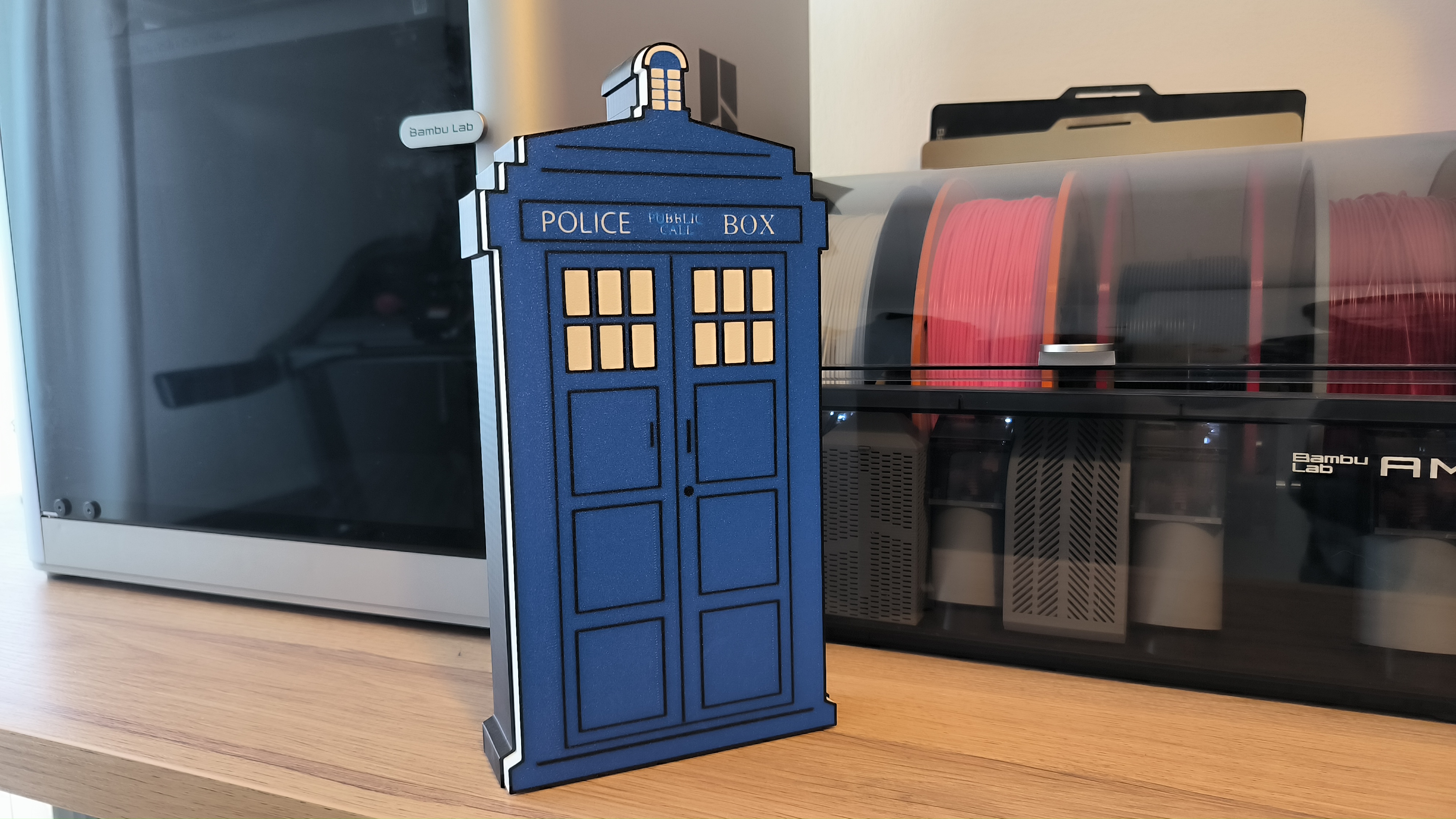 Tardis Lightbox - Led Lamp by Valda3D | Download free STL model ...