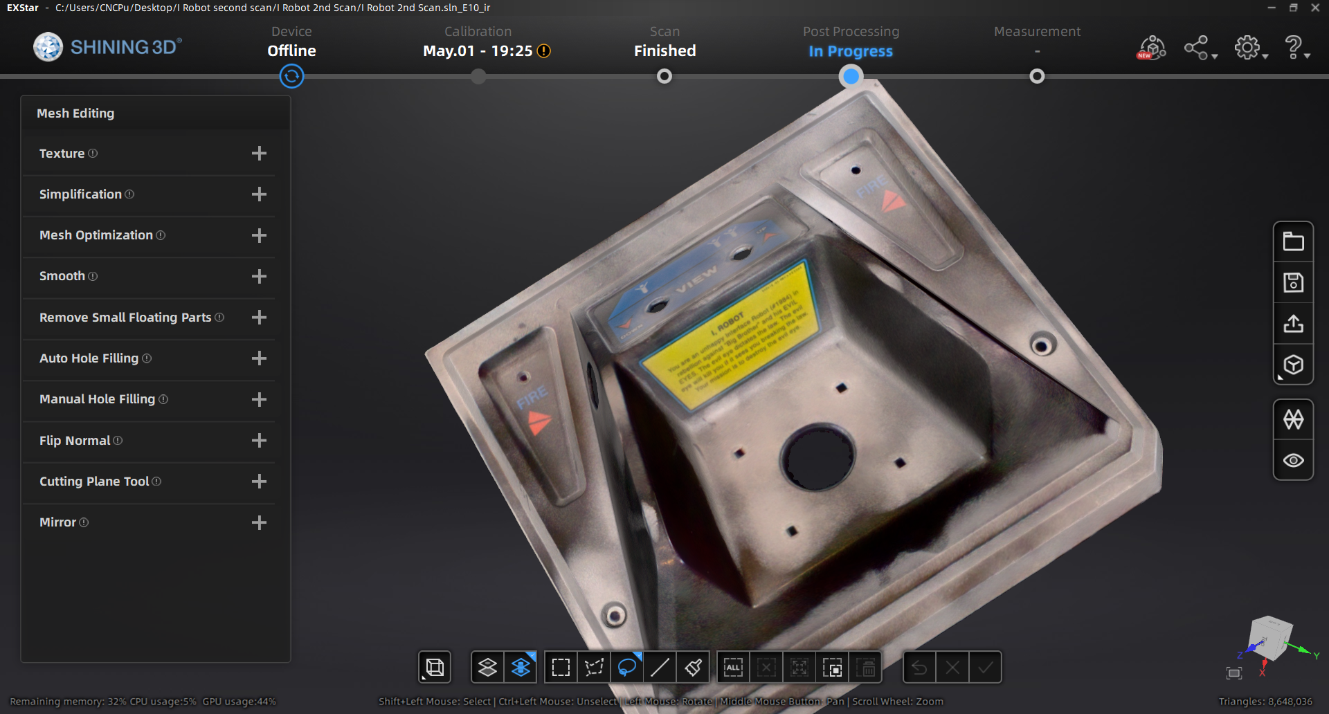 3D Scan of Atari I, Robot arcade control panel by bdn103 | Download ...