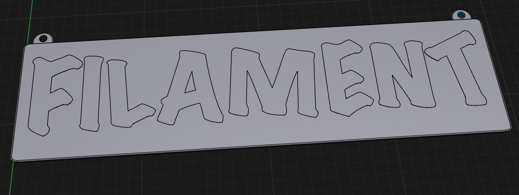 FILAMENT Sign by Sam's 3D Box | Download free STL model | Printables.com