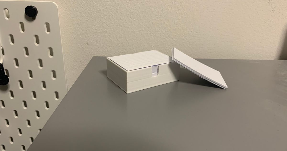 Index Card Holder by NorbertusDruckerus | Download free STL model ...