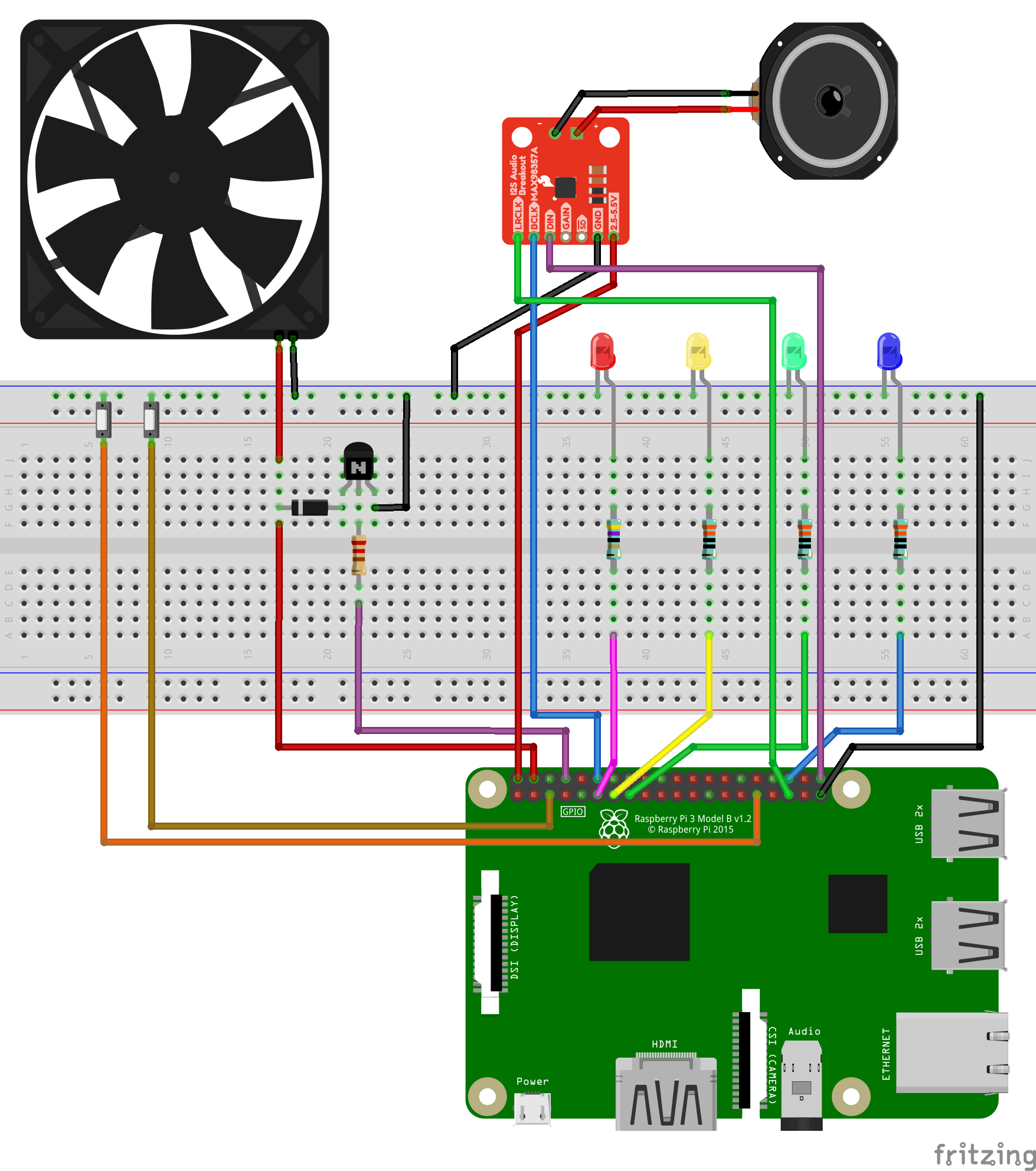 Raspberry Pi + 5 Inch Screen Case (RetroPie Console) by Andreas Gohr ...
