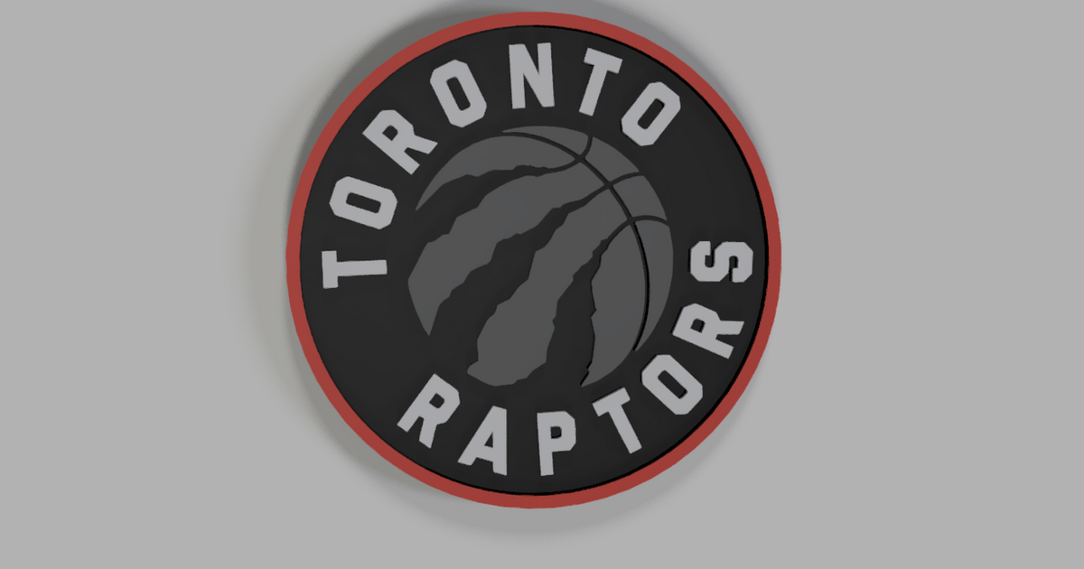 Toronto Raptors Logo by Works2much | Download free STL model ...