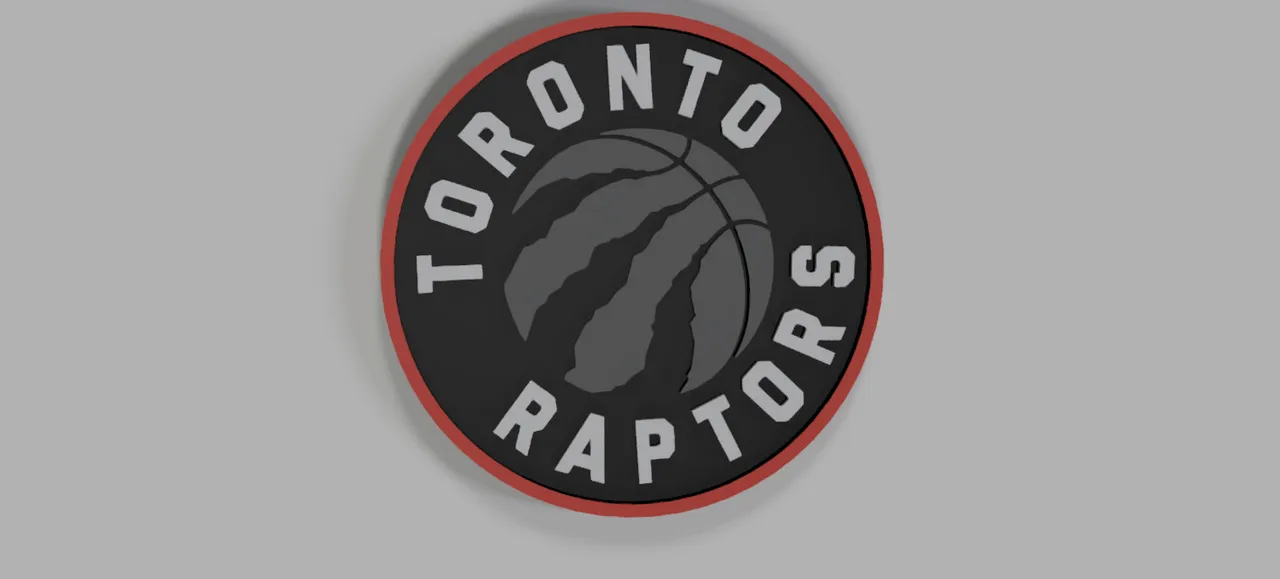 Toronto Raptors Logo by Works2much | Download free STL model ...