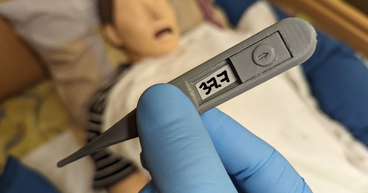 Digital thermometer prop for clinical simulation by Aleksandrs Oborins ...