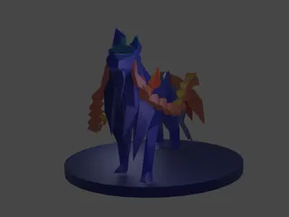 Zacian low poly by dr. kukulcan | Download free STL model | Printables.com