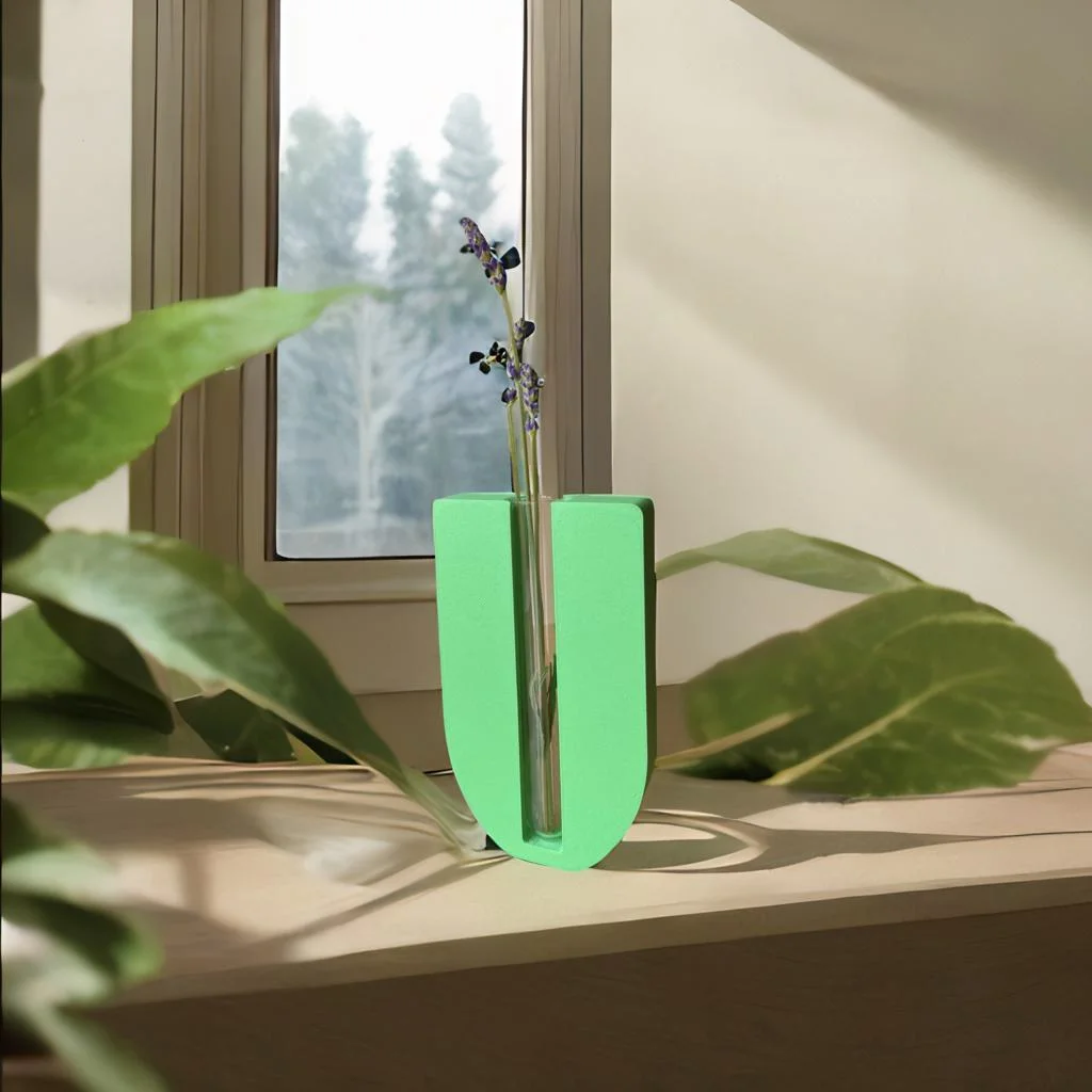 Minimalist Modern U Vase by Levytek | Printables Store
