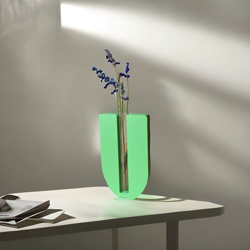 Minimalist Modern U Vase by Levytek | Printables Store