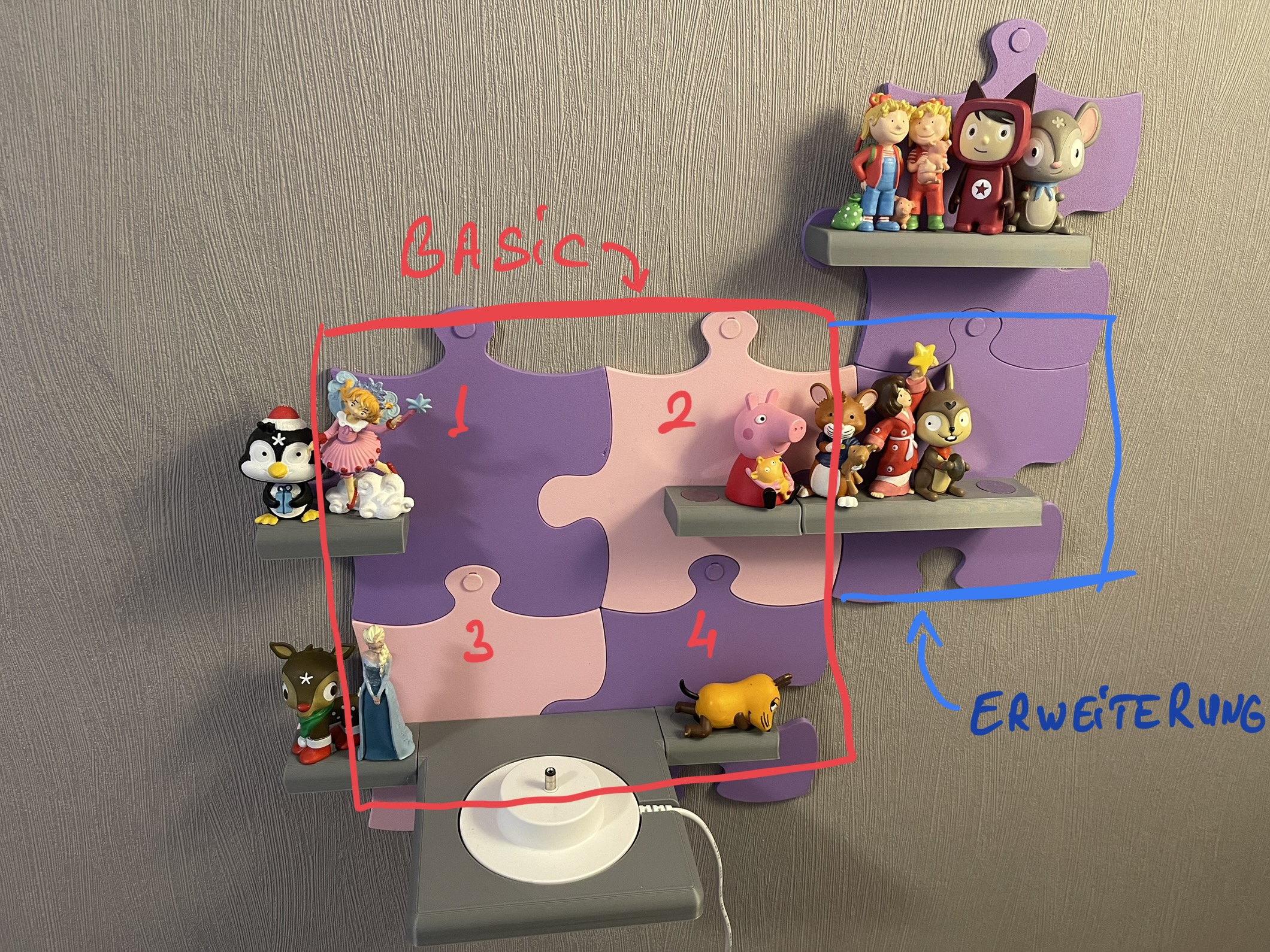 Magical Tonie Box / Tonie Figure shelf / holder / stand by Levytek ...