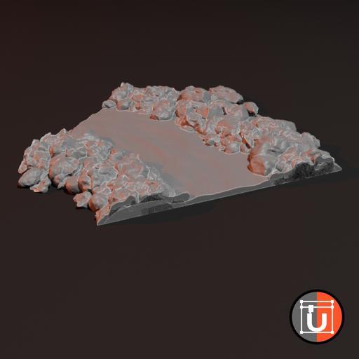 28mm River Terrain by Udo's 3D World | Download free STL model ...