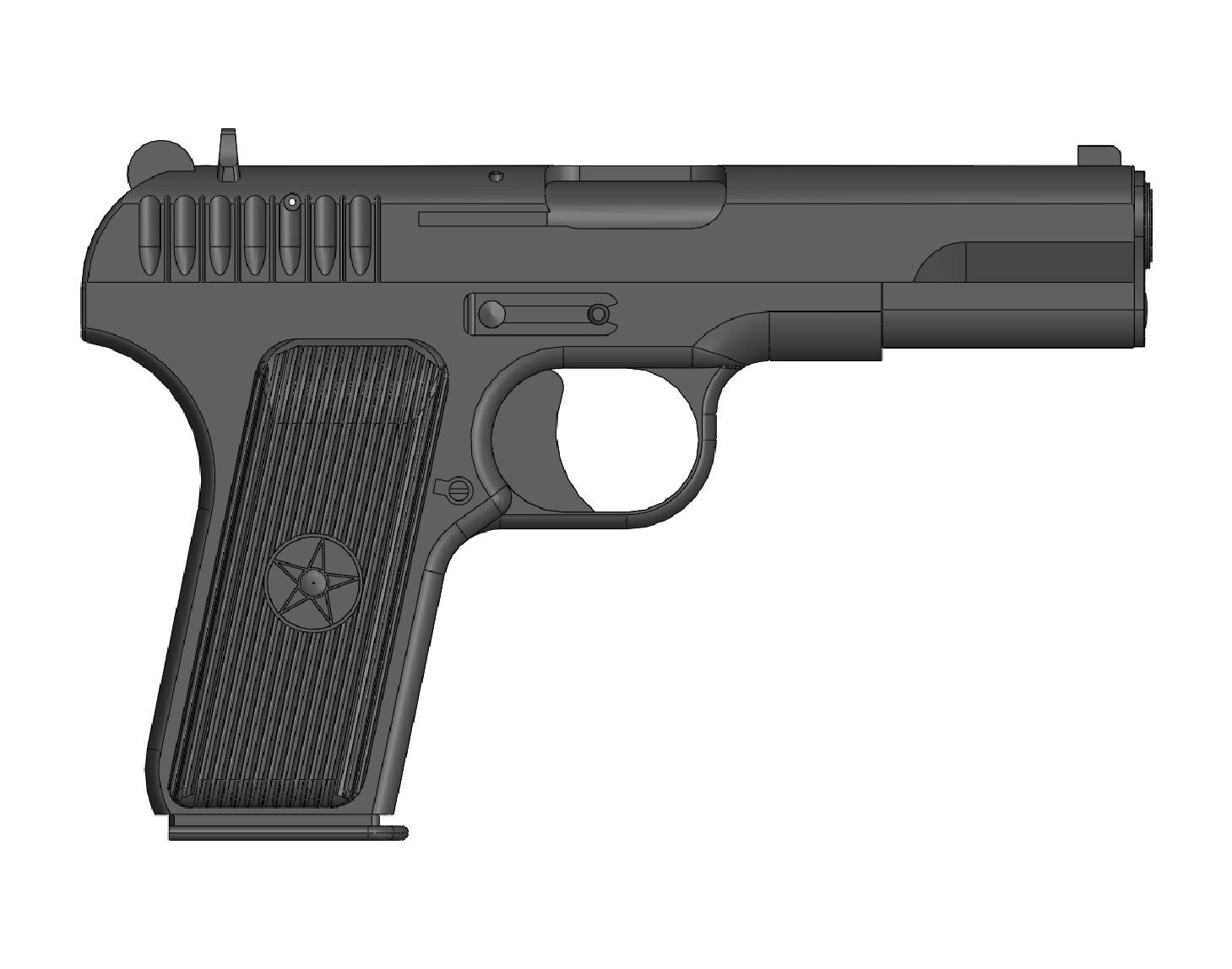 Tokarev TT-33, TT-33C and M57 Pistol Model von nightfox90 | Kostenloses ...