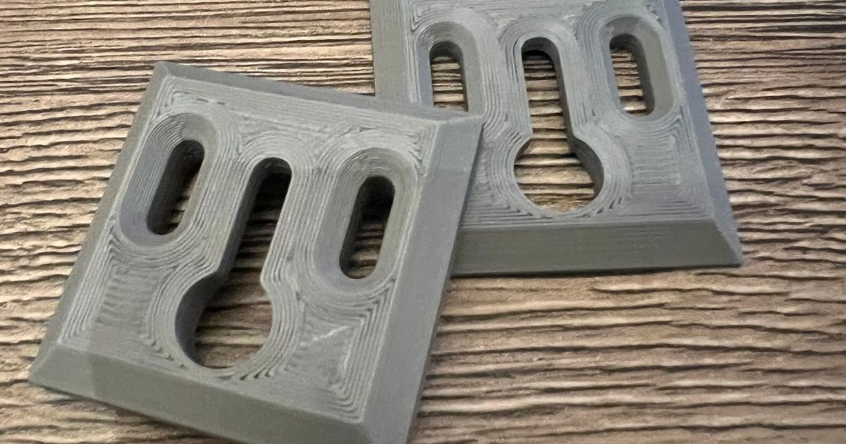 flat wall mount 5 and 8mm version 1 by Alvor | Download free STL model ...