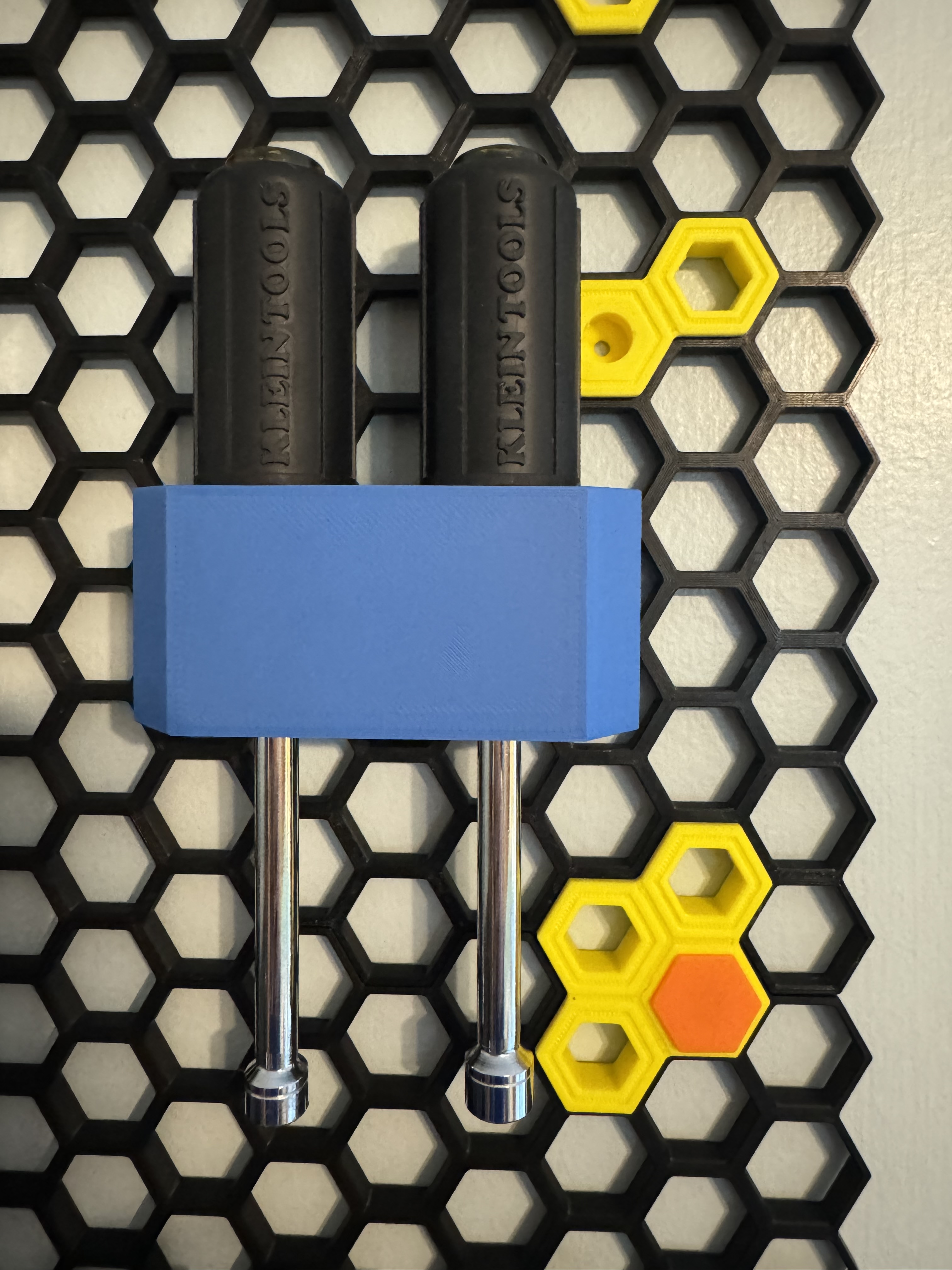 Hex Driver (Socket) Holder for Honeycomb Storage Wall by Paul Aughey | Download free STL model ...