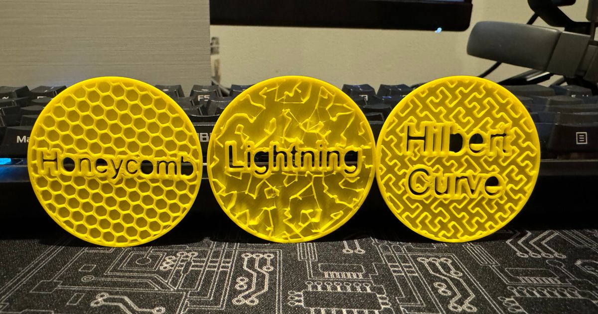 Bambu Lab Infill Swatches by Mr. Flammable | Download free STL model ...