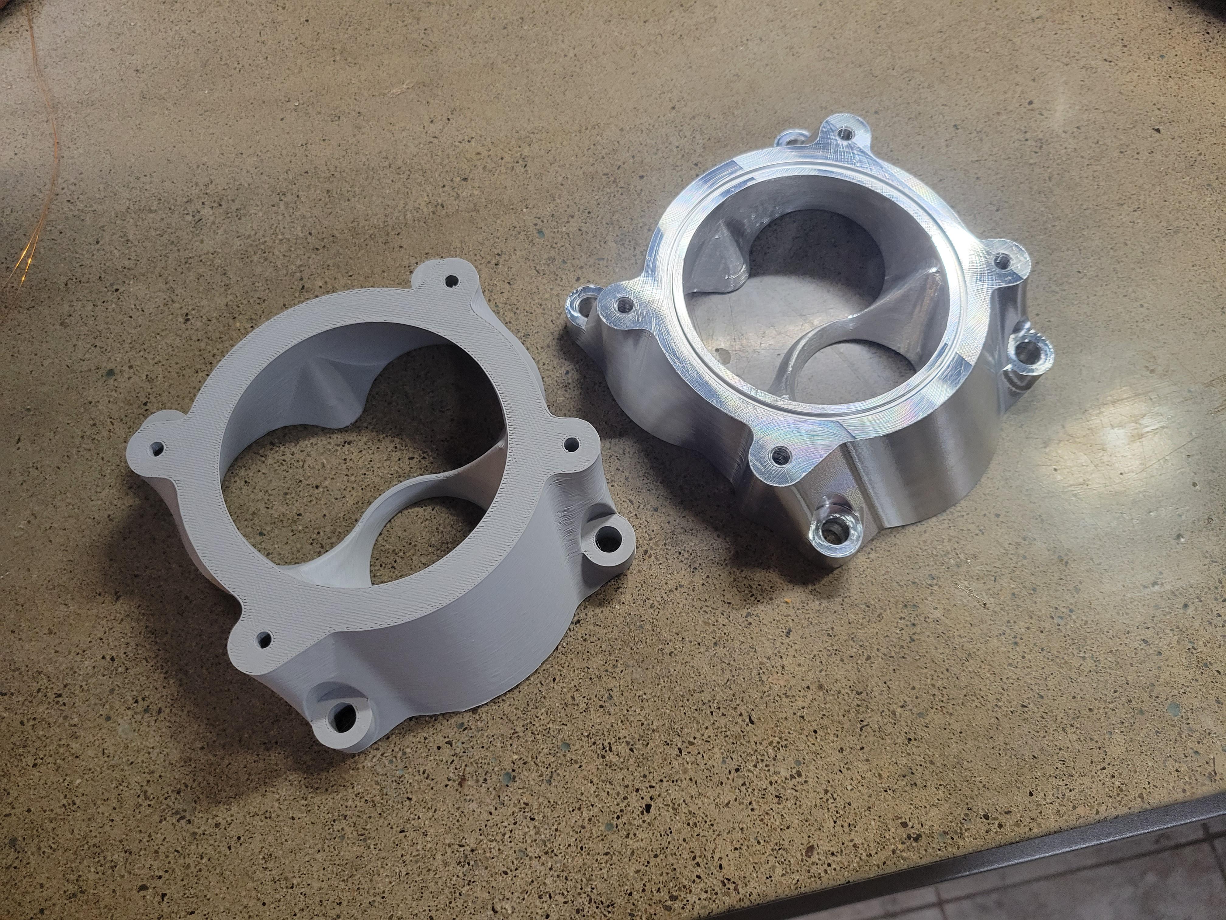 FD3S to GM throttle body adapter by cs900 | Download free STL model ...