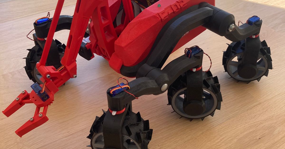 Raspberry Pi 3B+ CAM Rover with arm by Sorp2005 | Download free STL ...