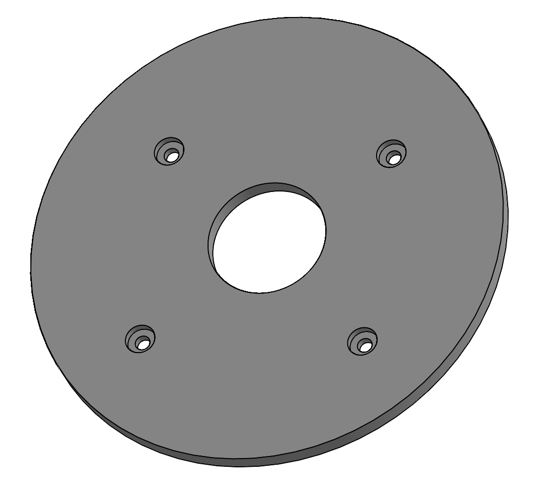 Bosch Colt Round Base Plate by Mitch | Download free STL model ...